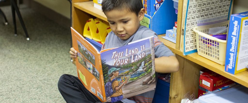 Library - St. Joseph's Indian School Kids