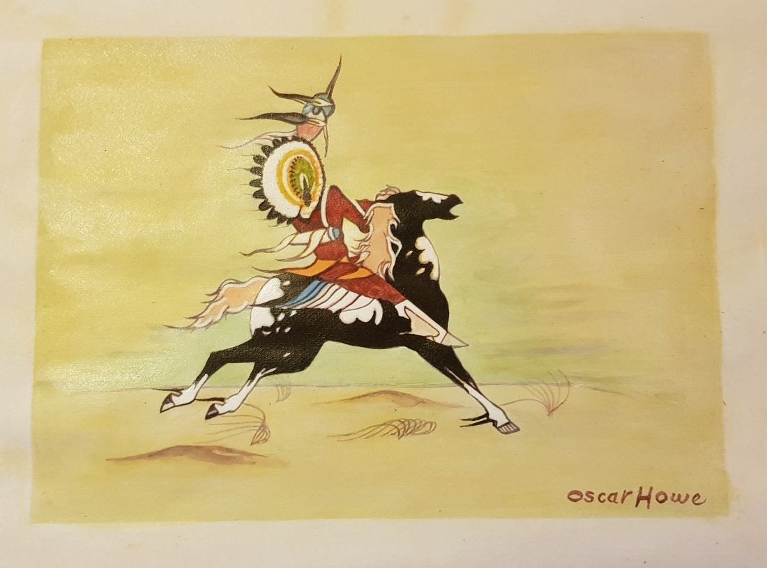 Oscar Howe Painting Coming Home to South Dakota - St. Joseph's Indian ...